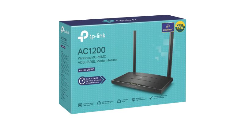 Tp Link 1200mbps Kablosuz Adsl2 Vdsl Adsl Modem Router Archer Vr400