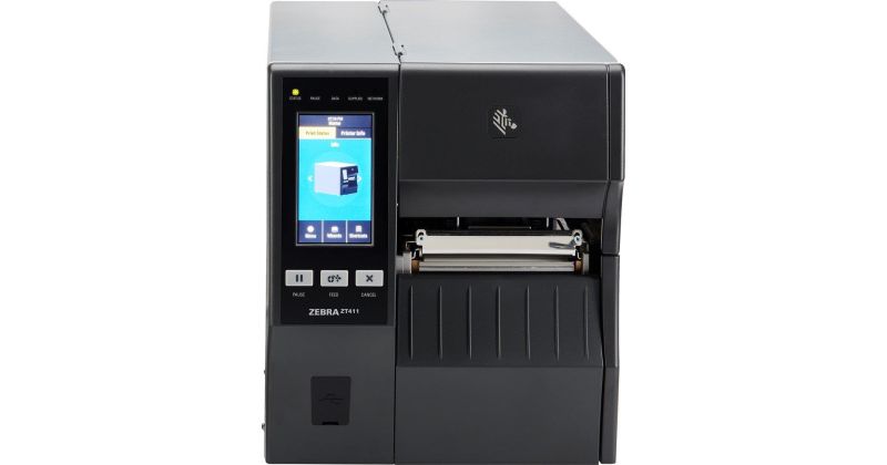 Zebra ZT411 203DPI TERMAL TRANSFER USB + SERİ + ETHERNET BARKOD YAZICI ...